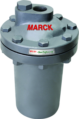 VERTICAL INVERTED BUCKET TYPE STEAM TRAP