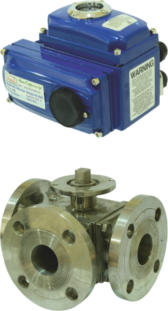 PNEUMATIC ACTUATOR OPERATED POLYPROPYLENE BALL VALVE