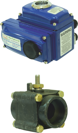 ELECTRICAL ACTUATOR OPERATED FORGED CARBON STEEL BALL VALVE SCREWED END